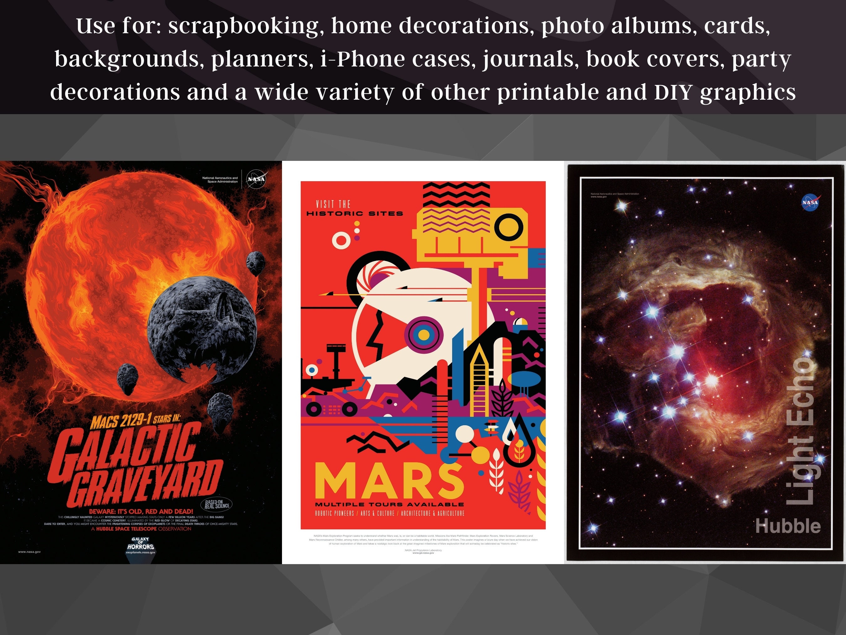 NASA Futuristic Sci-fi Poster N2 19 JPG HQ Digital Image - Etsy