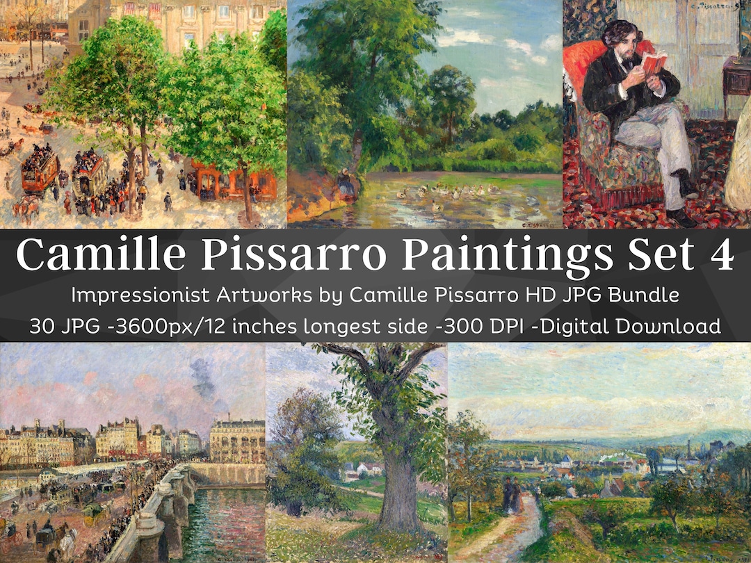 Camille Pissarro Paintings 30 HQ Printable Art Decor Set 4 | Classic ...