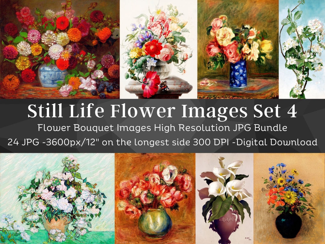 Still Life Flowers | Famous Flower Art Prints | 24 HQ Floral Gallery ...
