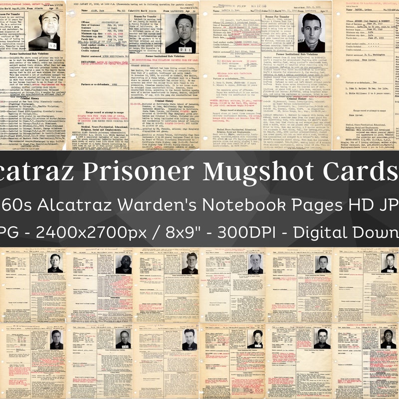 Inmate Crime Card - Etsy