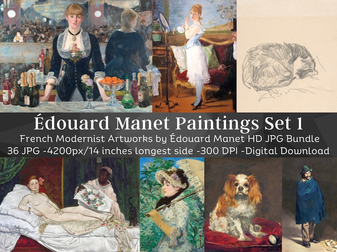 Edouard Manet Paintings 36 HQ Printable Art Decor V1 | Classic ...