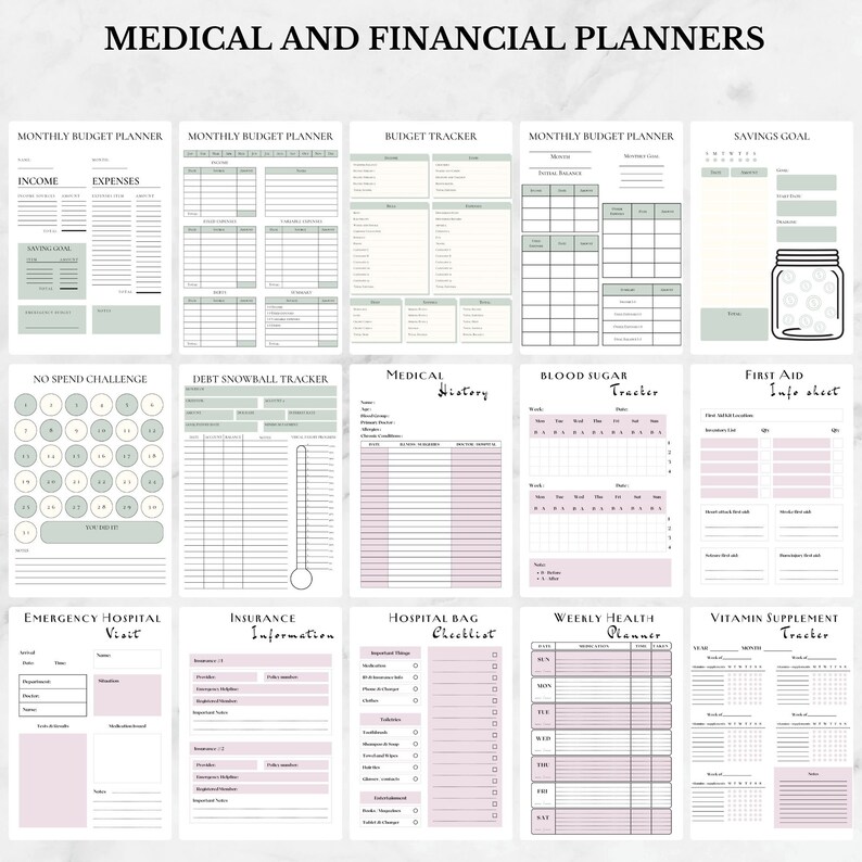 Printable ADHD Planner 2023 ADHD Bundle Ultimate Life Organizer Adhd Journal for Adults Adhd ...