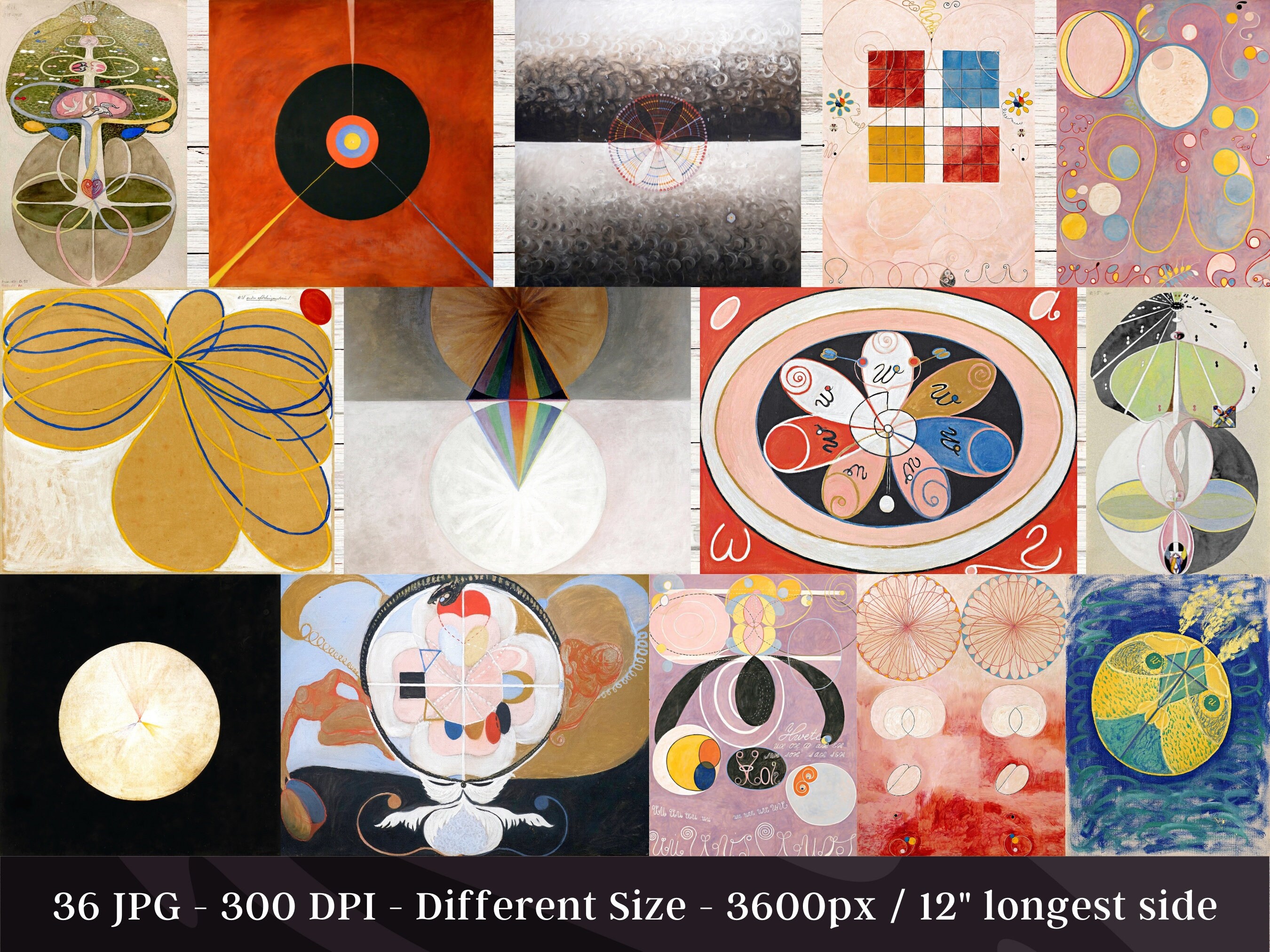 Hilma Af Klint 36 Abstract Mystical Paintings Spiritual Philosophical ...