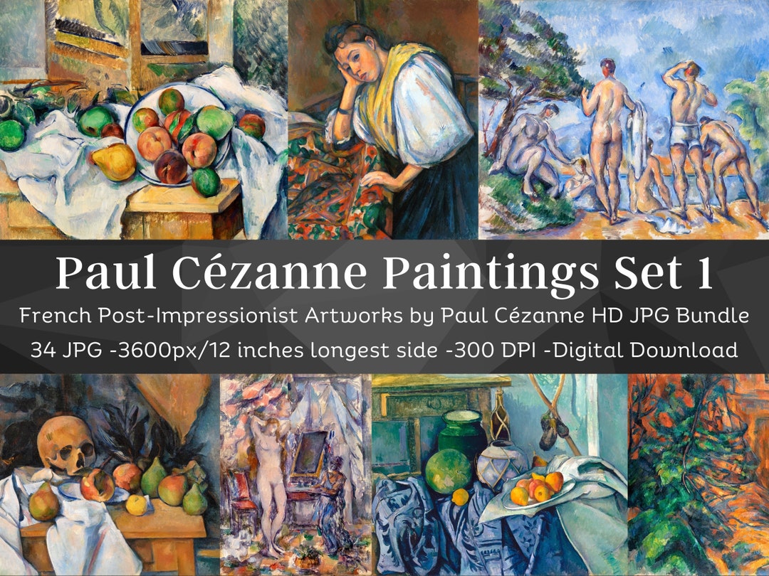 Paul Cezanne Paintings 34 HQ Printable Art Decor Set 1 | Classic Still ...