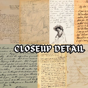 65 Vintage Handwritten Letters & Notes | Paper Bundle | Old Digital ...