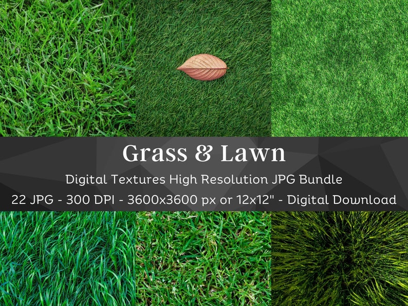 Digital Grass & Lawn Texture 22 Digital Grass Paper Scrapbook ...