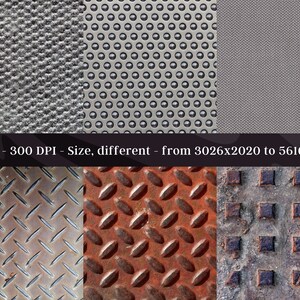 30 Digital Industrial Metal Textures | Diamond Checker Plate ...