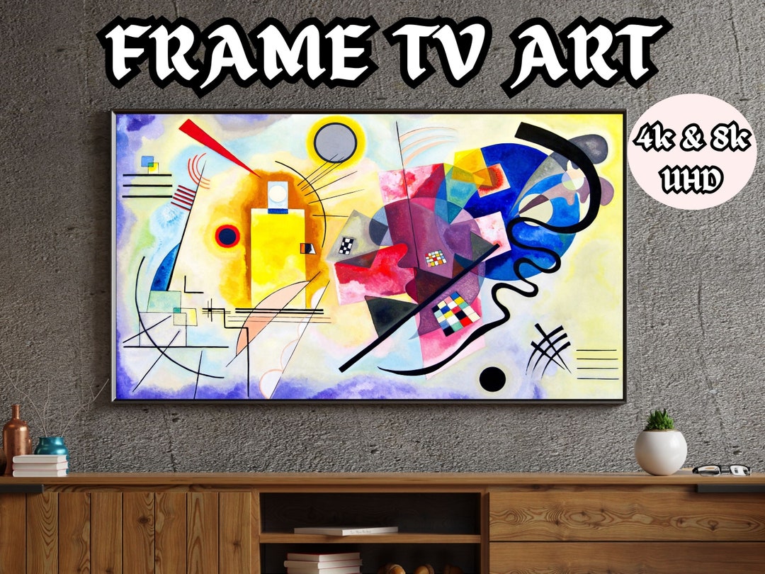 Yellow Red Blue Wassily Kandinsky 4k & 8k UHD-2 Samsung Frame TV Art ...