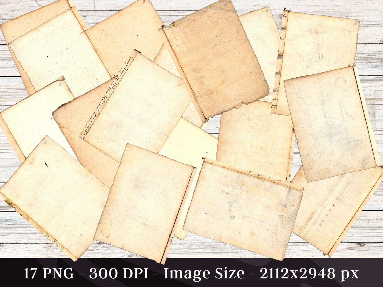 17 Vintage Codex Paper Texture | Photoshop Overlay | Aged Distressed ...