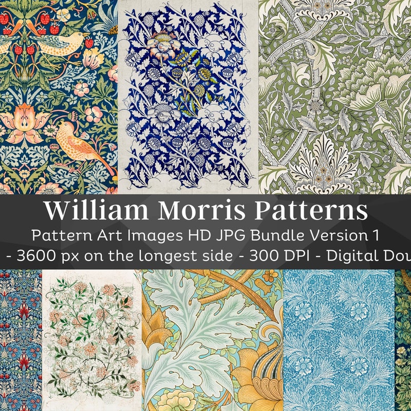 William Morris Prints - Etsy