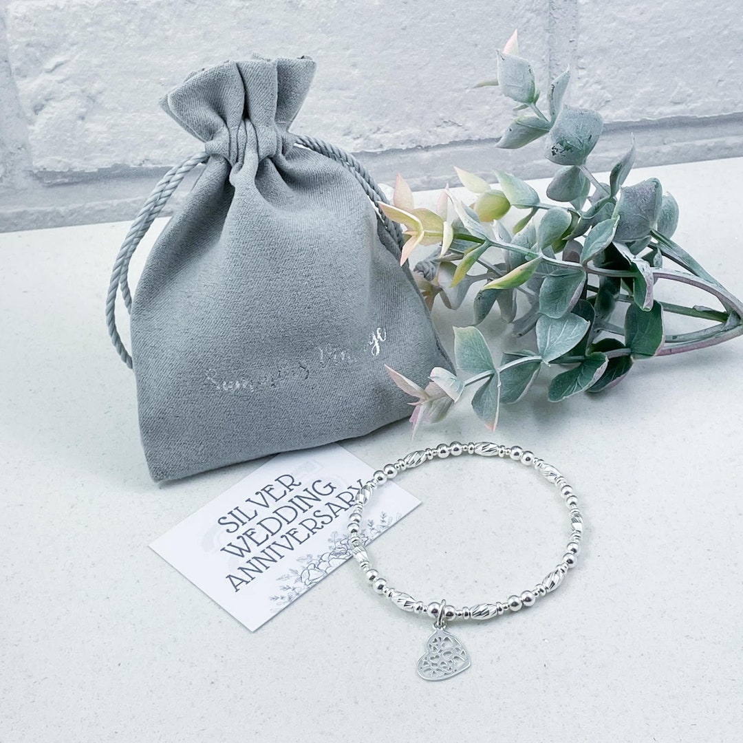 Silver Wedding Anniversary Gift for Wife 25th Wedding - Etsy