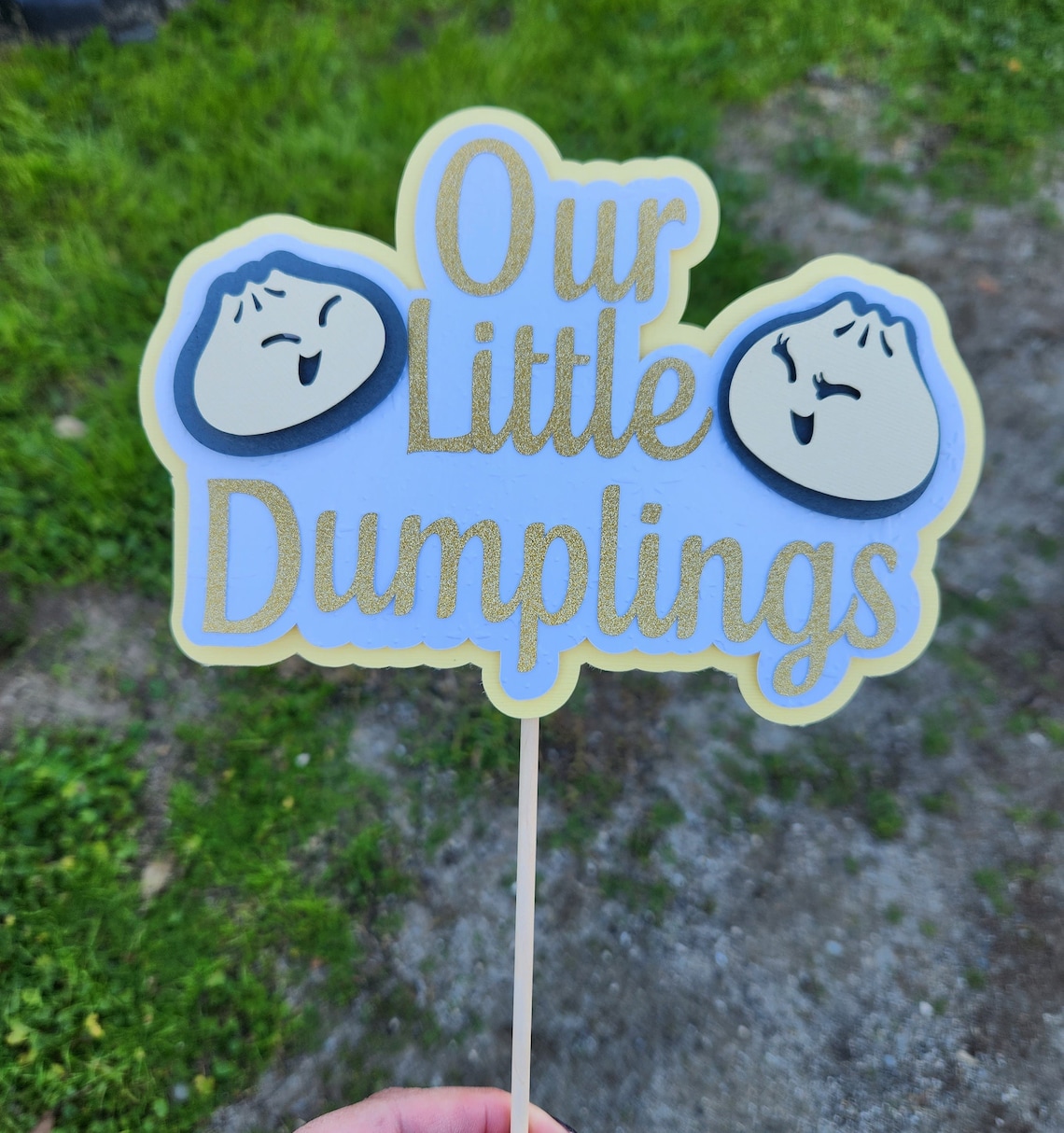 Little Dumpling, Bao Baby Shower Cake Topper, Twins - Etsy