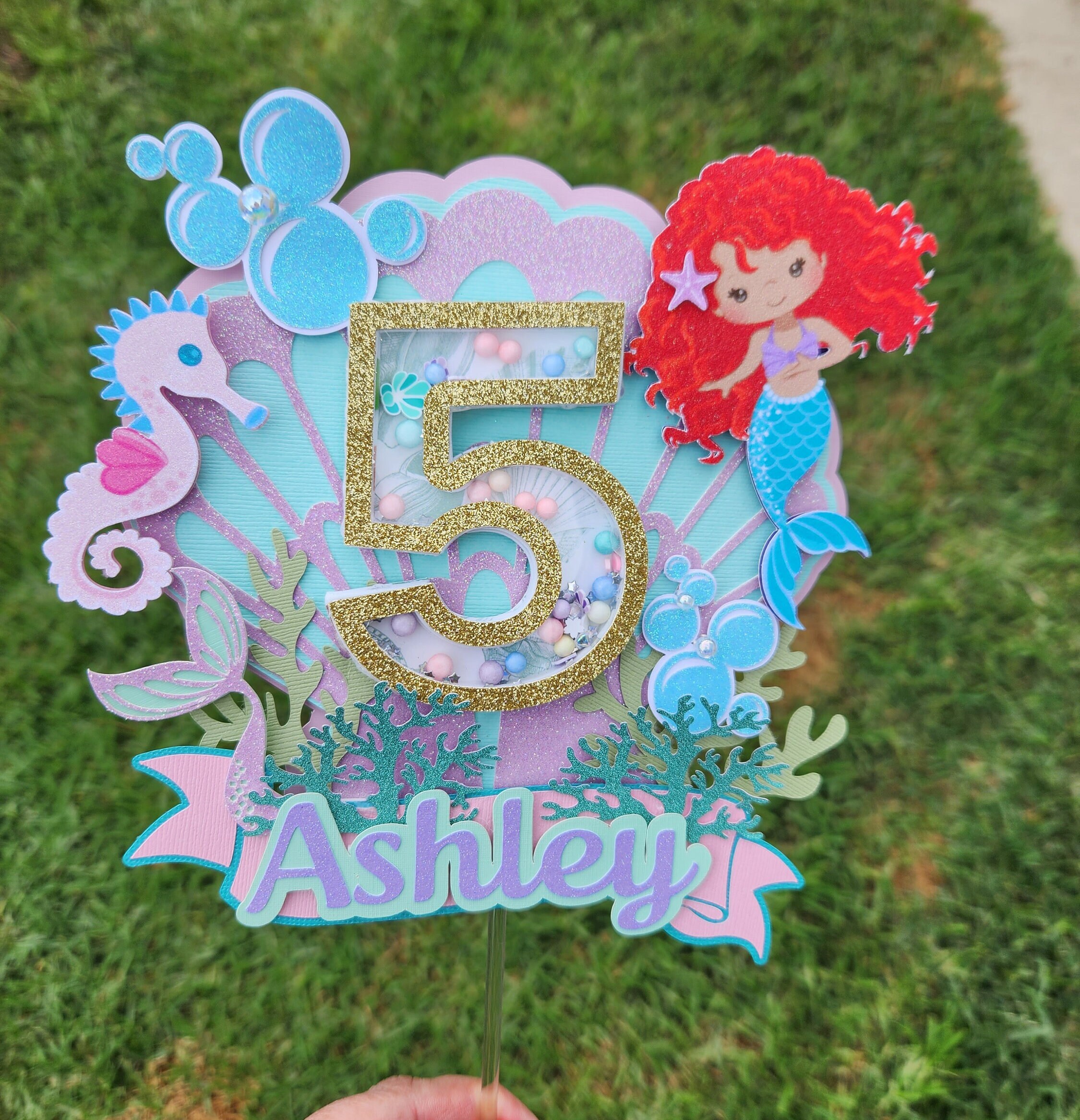 Mermaid Cake Topper, Under the Sea - Etsy