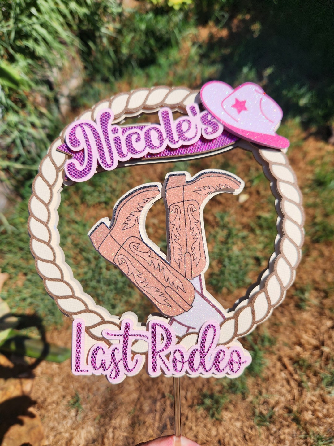 Last Rodeo Bachelorette Cake Topper - Etsy