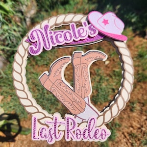 Last Rodeo Bachelorette Cake Topper - Etsy