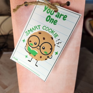 End of Year Student Gift, Smart Cookie Tag, Printable, Download, School ...
