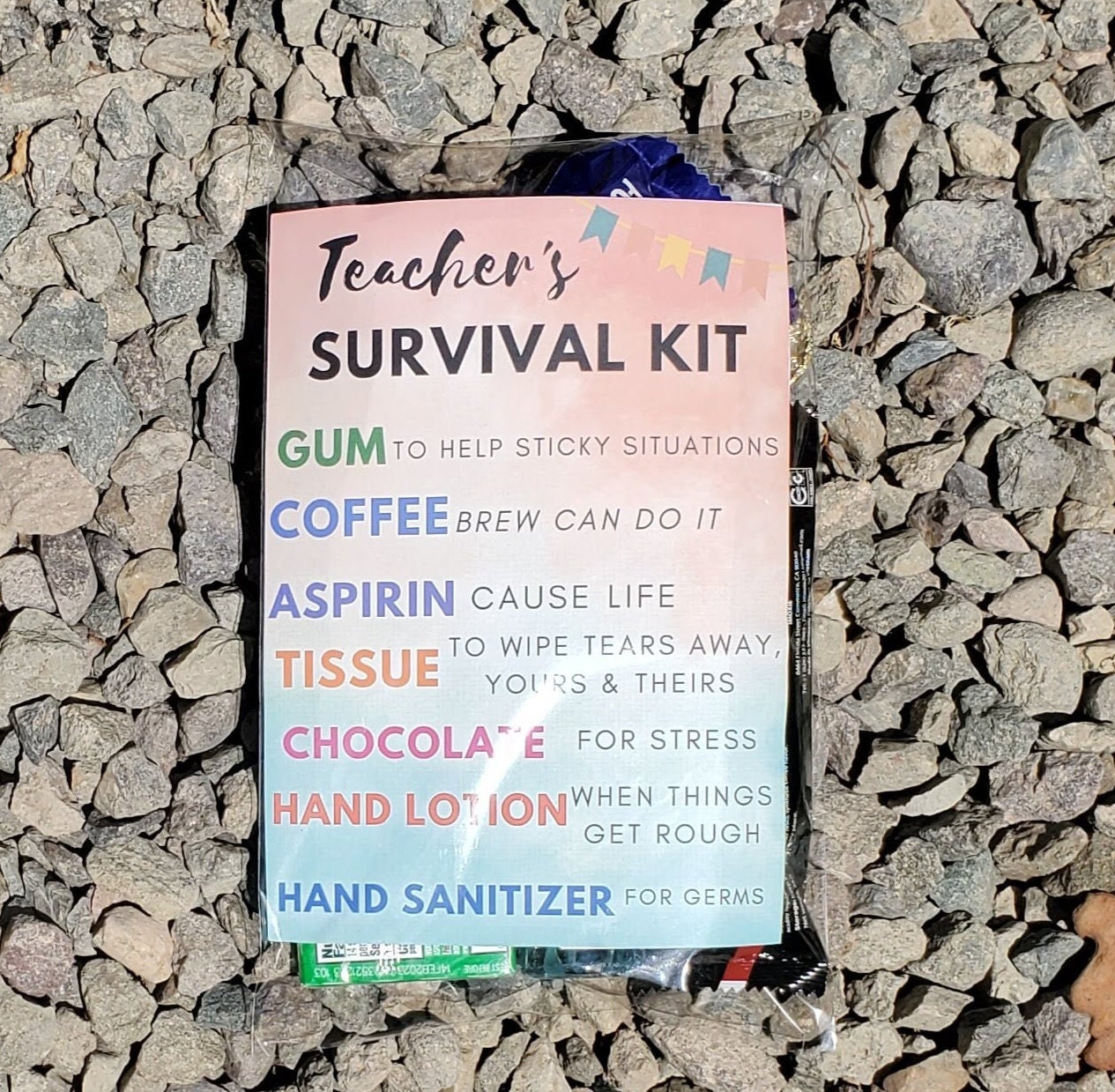 Instant Printable Teacher Survival Kit Gift Tag Download - Etsy
