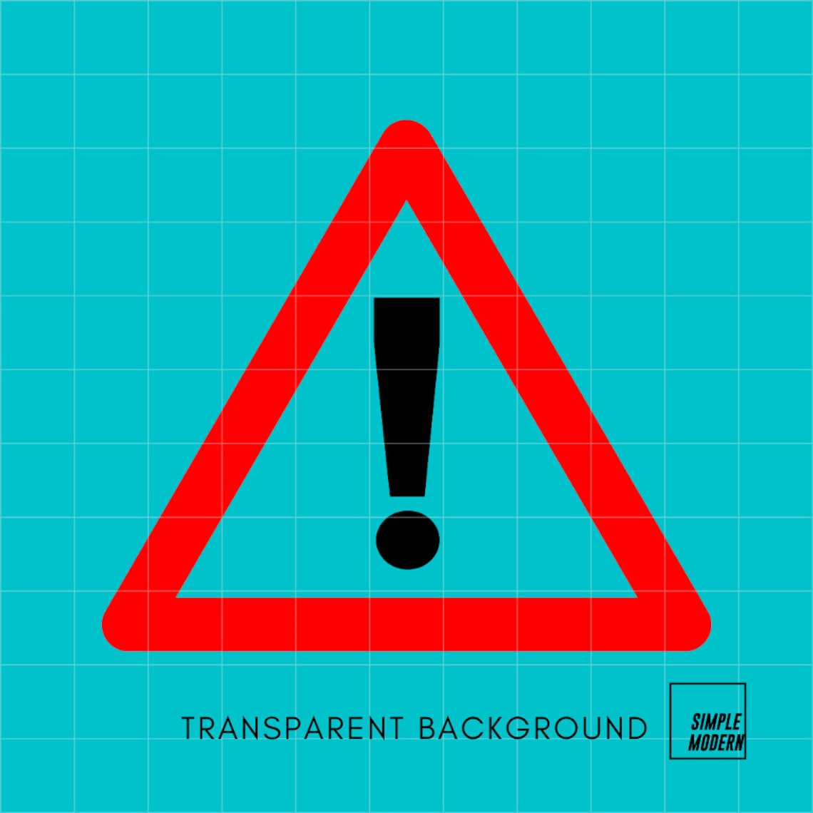 Warning Sign SVG for Cutting and Printable, Instant Download Simple ...