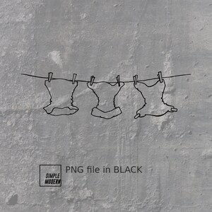 Digital Download Clothesline SVG, Hanging Opened Cloth Diapers, Drying ...