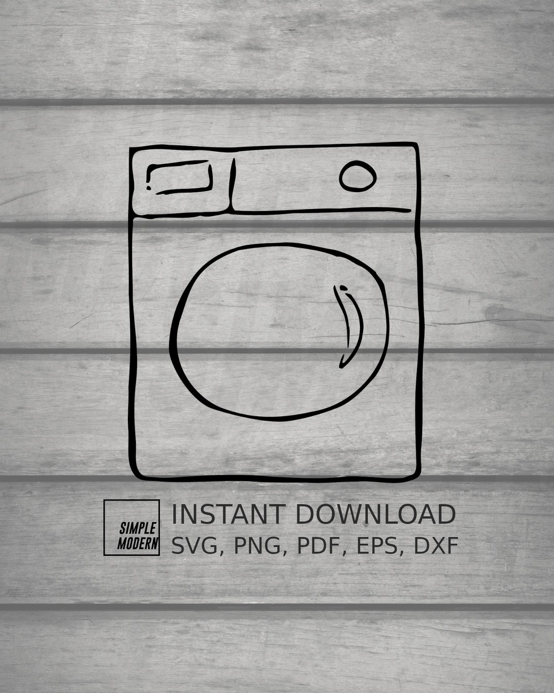 Washing Machine SVG, Washer Outline Illustration Drawing, Laundry Svg ...