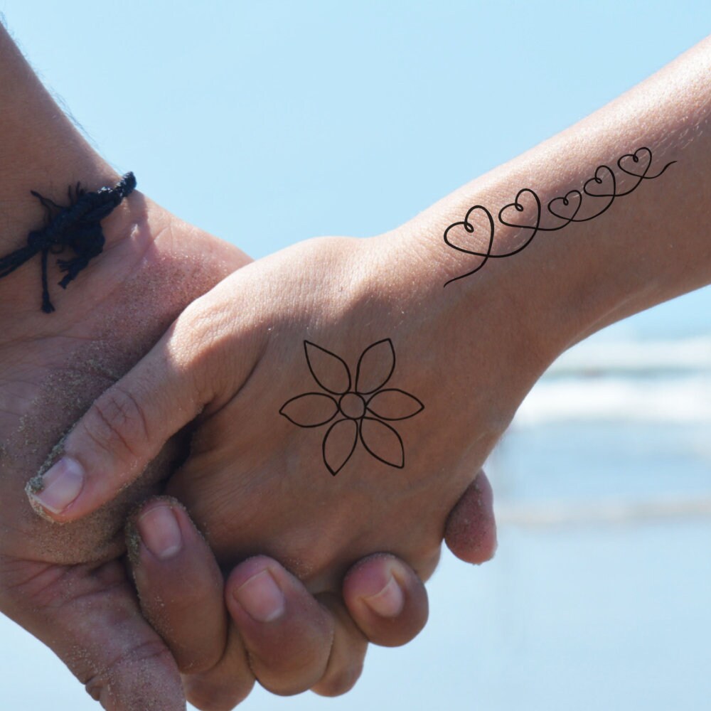 Hand Drawn Five Heart SVG File for Cutting and Printing, Instant ...