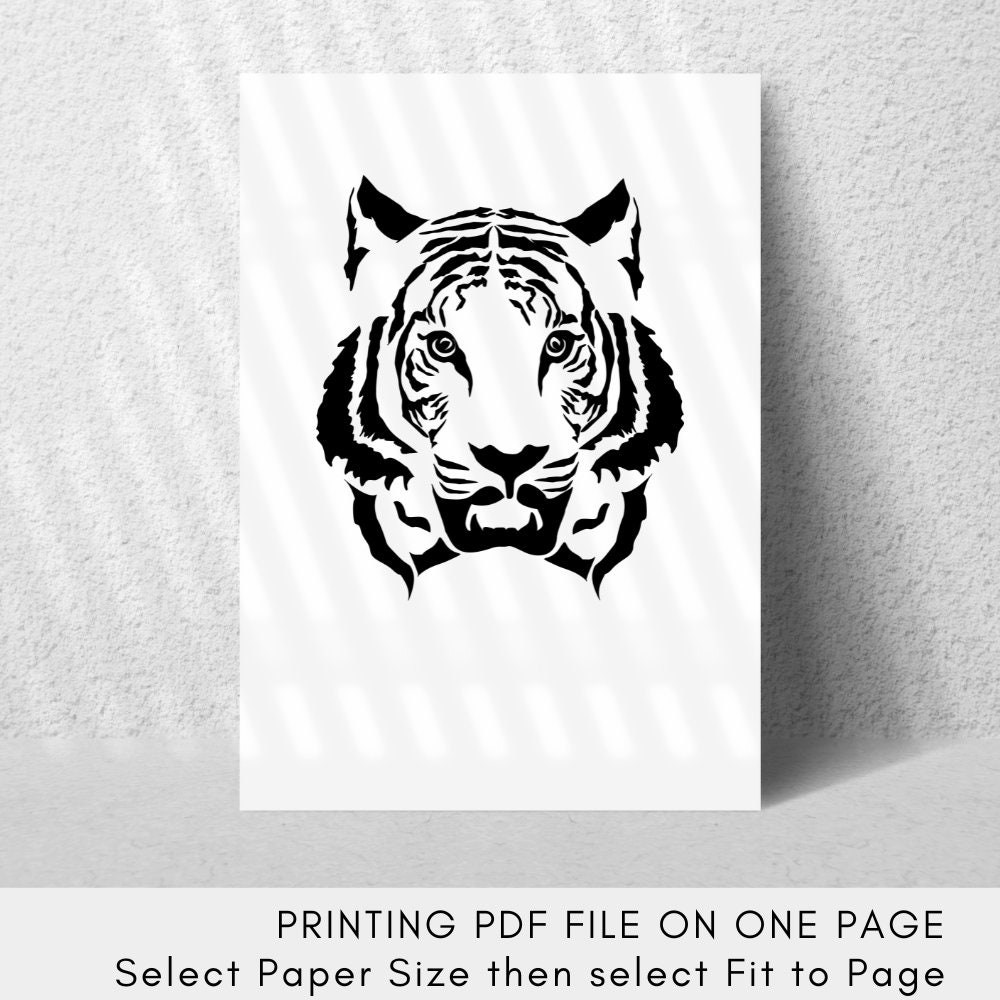 Tiger SVG, Instant Download Vector Art Print Cut File, Transparent ...
