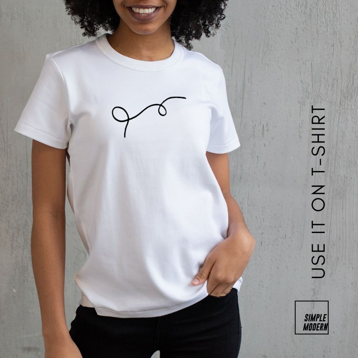 Hand Drawn String SVG, A Piece of String Simple Line Drawing, Instant ...