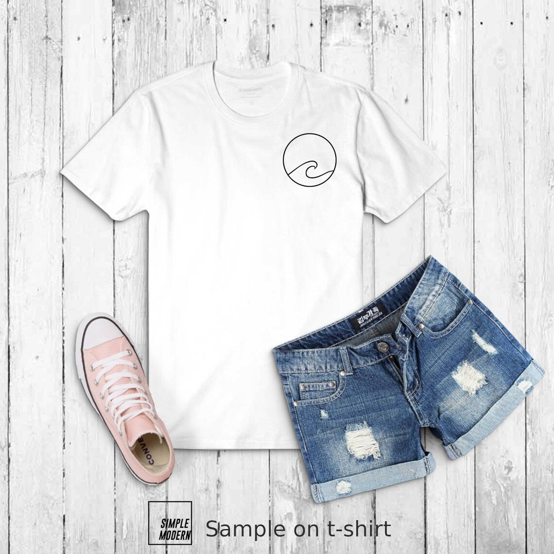 Hand-drawn Circle Wave SVG, Simple and Clean Line Drawing, Instant ...