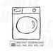Washing Machine SVG, Washer Outline Illustration Drawing, Laundry Svg ...