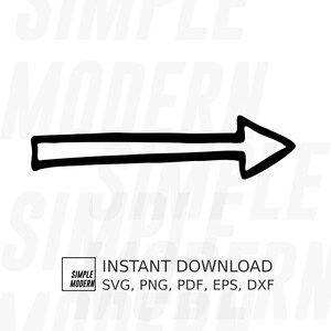 Set of Hand-drawn Arrow Svg File for Cricut Cutting, Arrow Clip Art ...