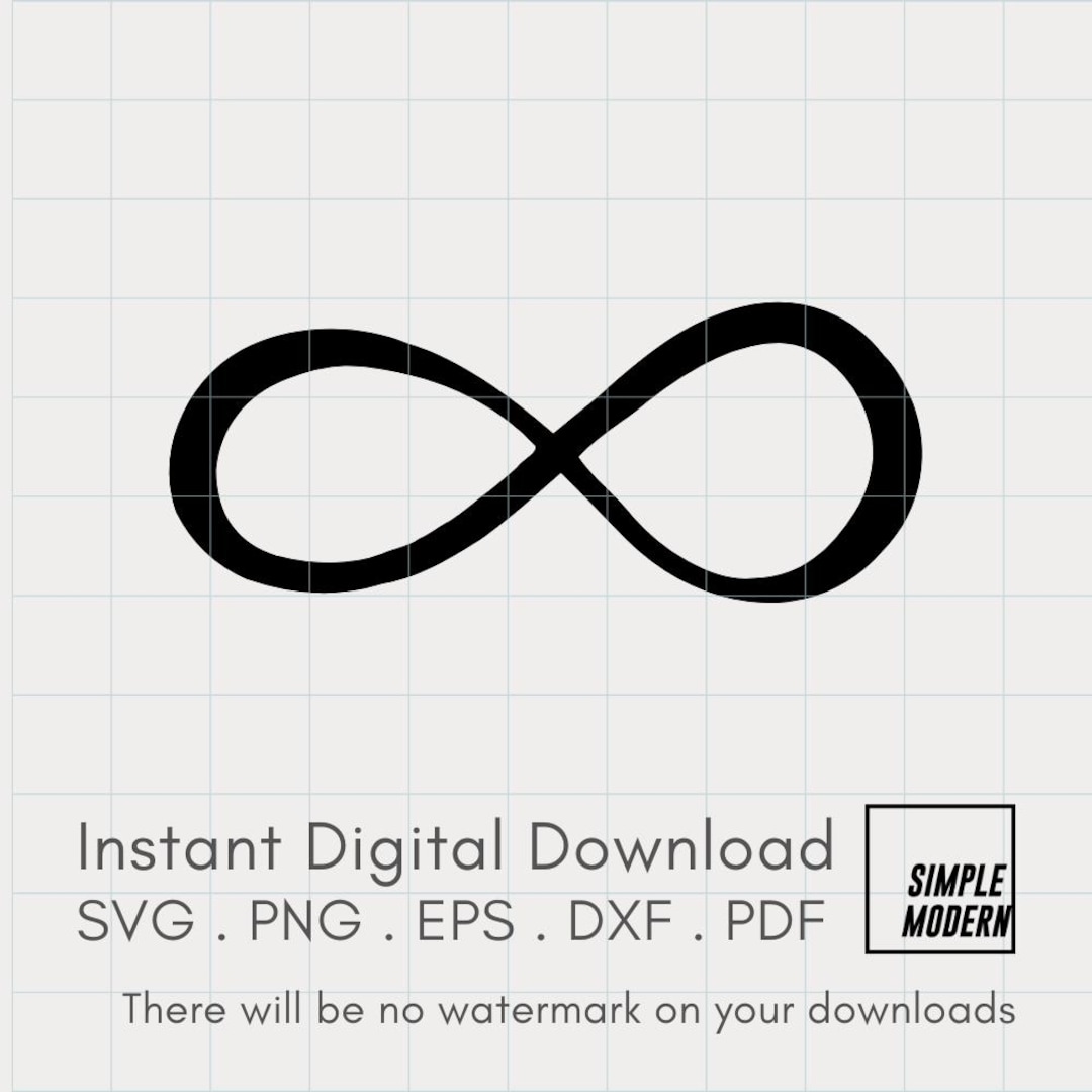 Forever and Always Infinity Symbol SVG, Brush Calligraphy Lemniscate ...