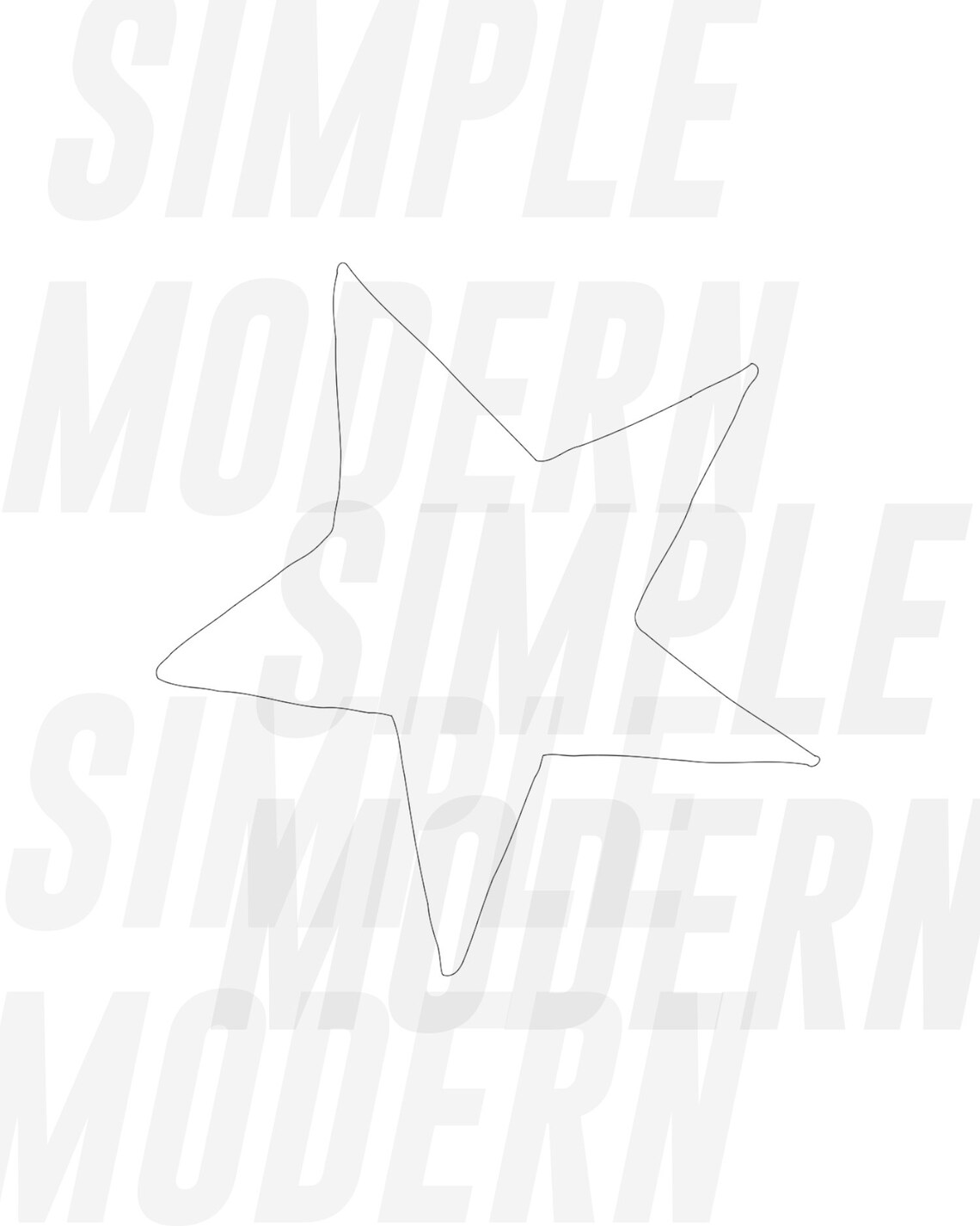 Hand Drawn Yellow Star SVG File, Star Clipart, Star Silhouette, Star ...