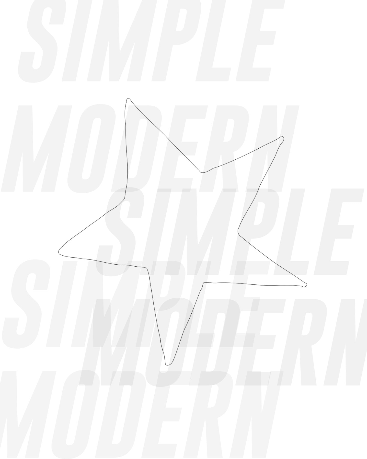 Hand Drawn Yellow Star SVG File, Star Clipart, Star Silhouette, Star ...