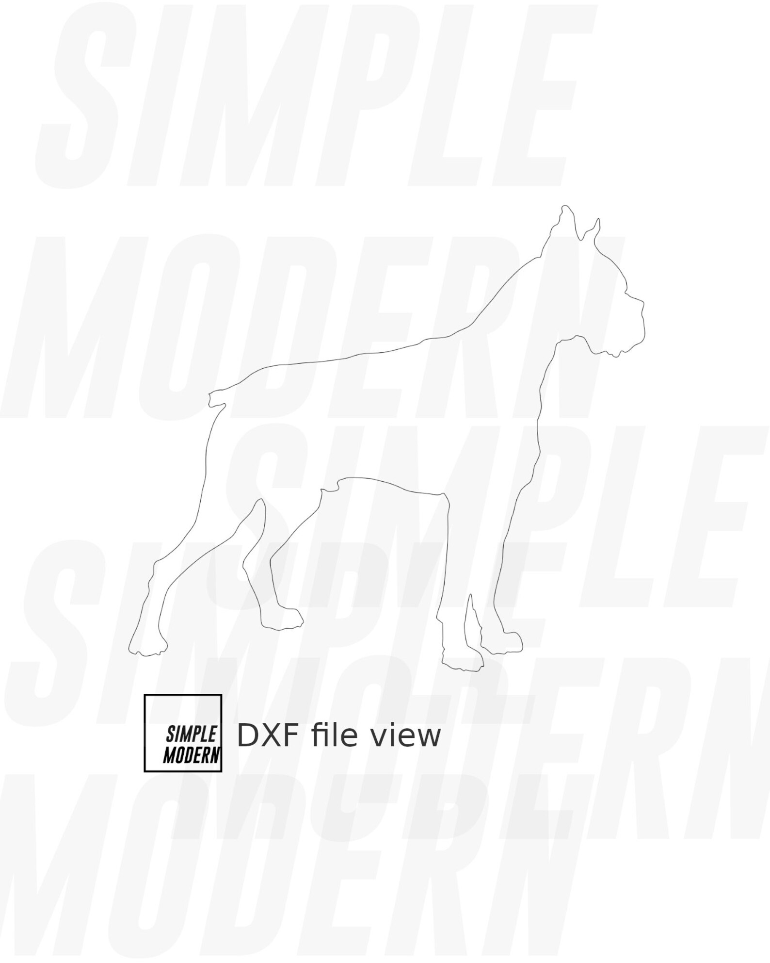Boxer Dog SVG File for Cricut Png Dxf Eps Dog Silhouette - Etsy Ireland