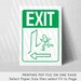 Hand-drawn Exit Sign Set of 3 Designs, Emergency Fire Exit Directional ...