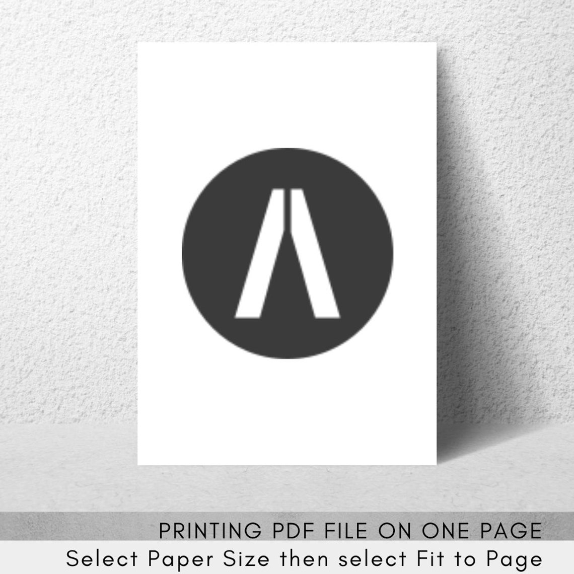 Geometry Shapes Letters Vector, Instant Download Modern Round A to Z ...