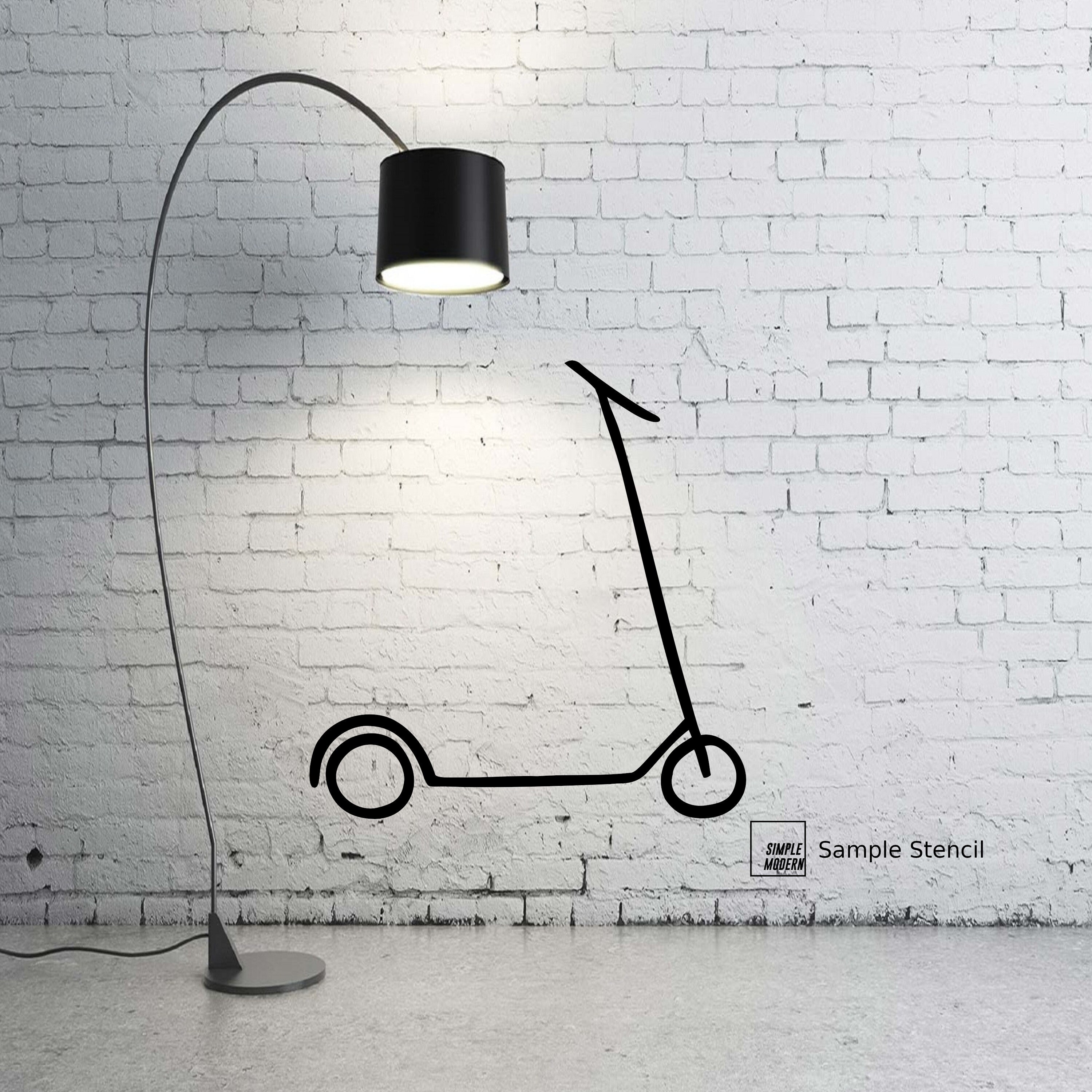Hand Drawn Scooter SVG, Instant Download Simple Modern Scooter Drawing ...