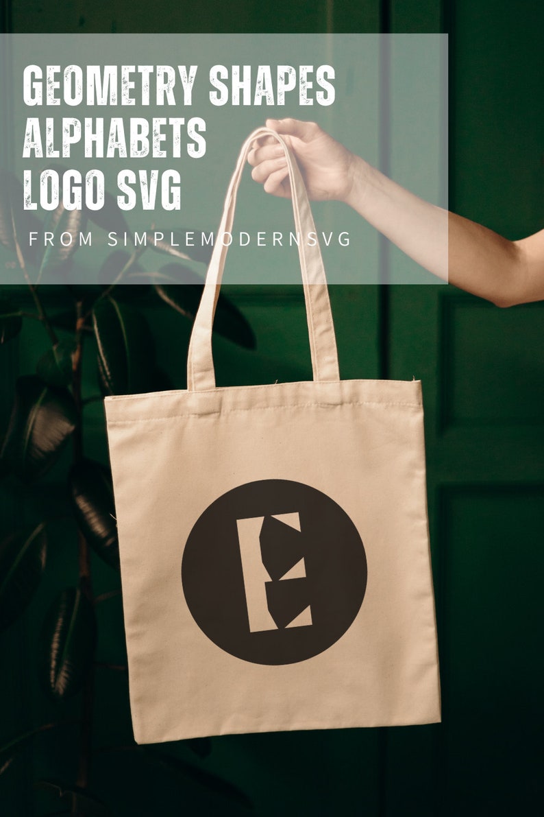 Geometry Shapes Letters Vector, Instant Download Modern Round A to Z ...