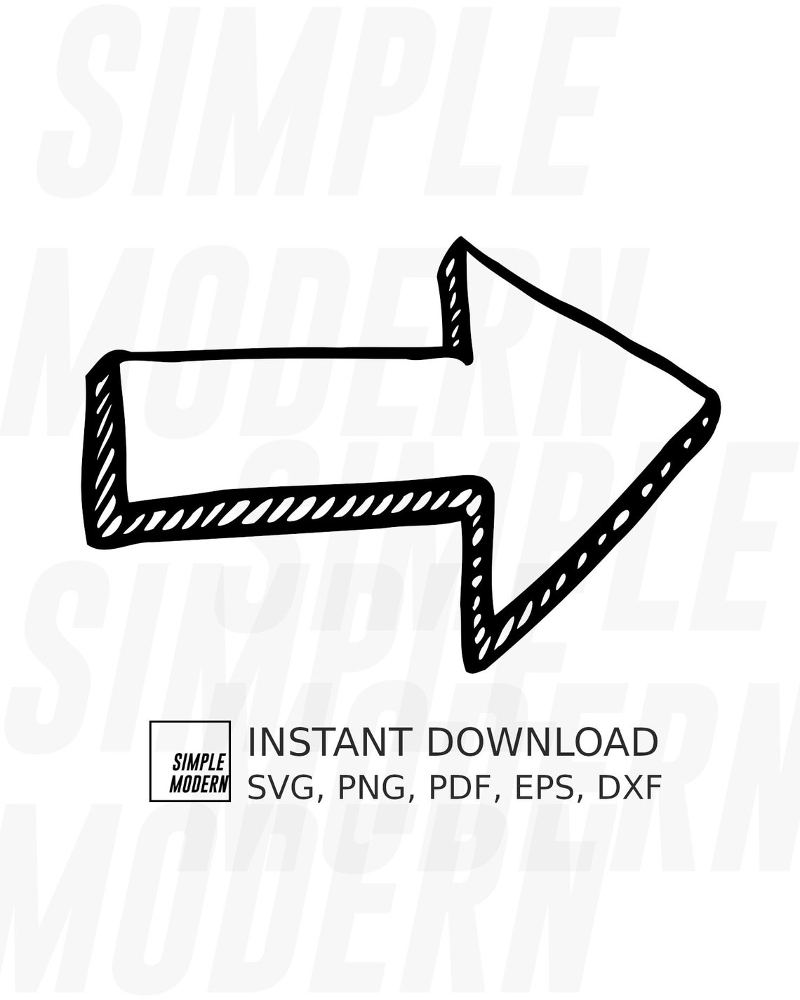 Set of Hand-drawn Arrow Svg File for Cricut Cutting Arrow | Etsy Australia