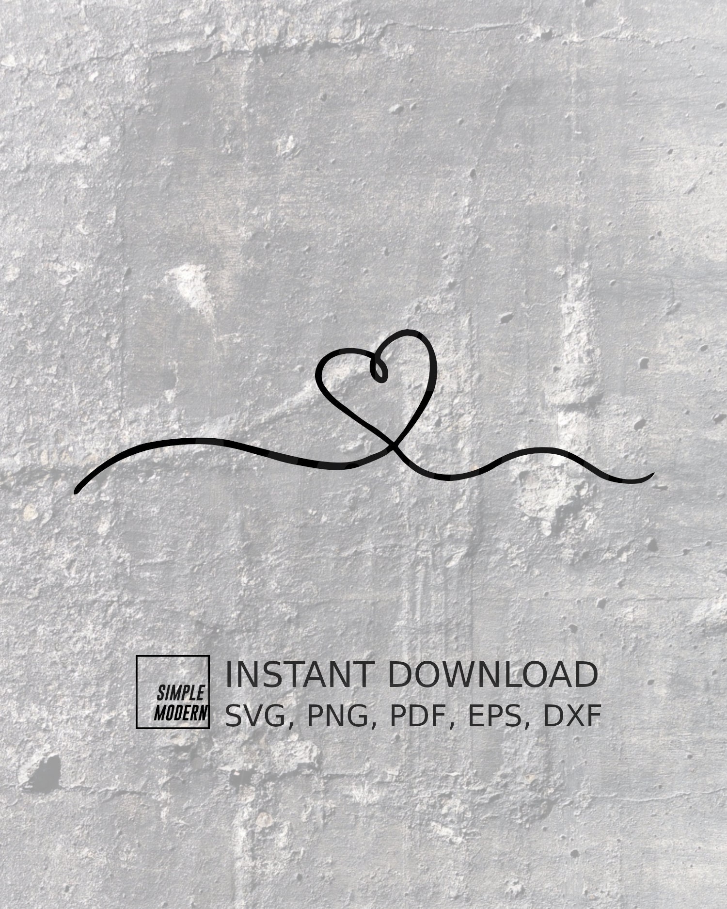 Hand Drawn Heart on A String SVG Files, Illustration Vector Files for ...