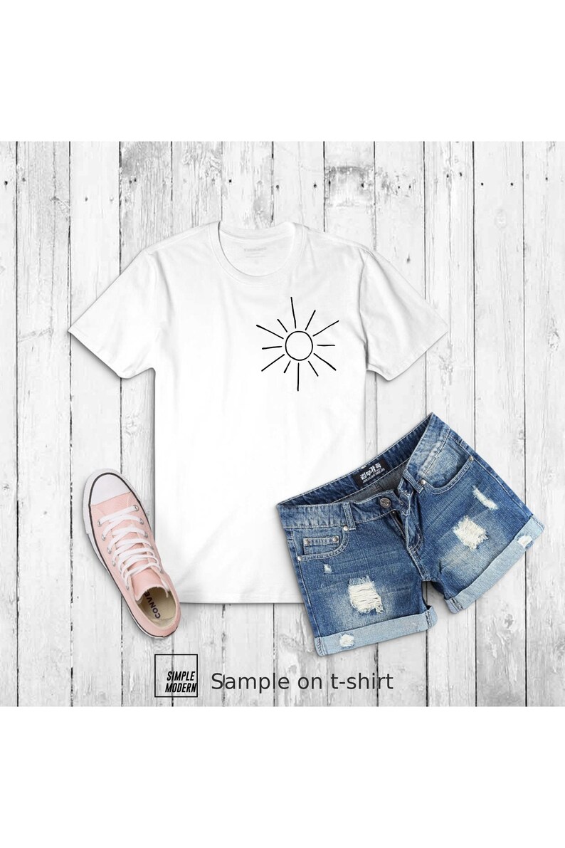 Hand Drawn Sun SVG File, Png Dxf Eps Pdf DIGITAL DOWNLOAD Line Drawing ...