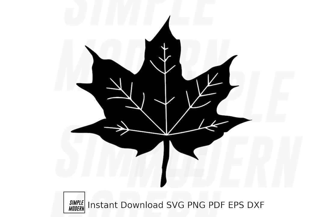 Maple Leaf SVG, Autumn Fall Leaves Png Eps Dxf Pdf Files for Cutting ...