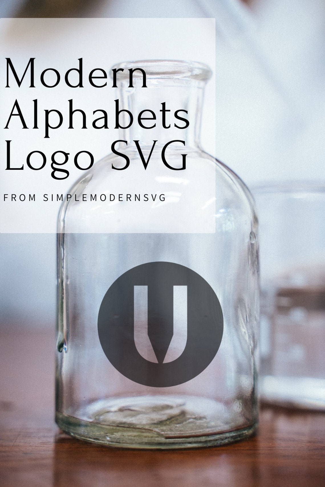 Geometry Shapes Letters Vector, Instant Download Modern Round A to Z ...