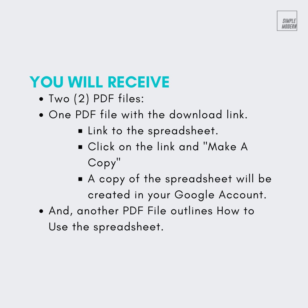 Simple Profit and Loss Google Sheets Template Digital Download, Income ...