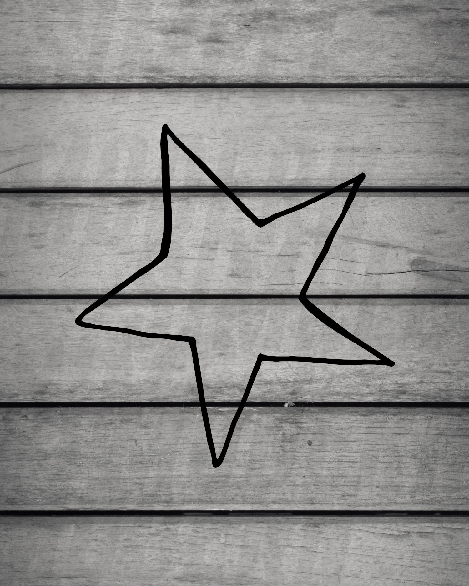 Hand Drawn Star SVG File, Star Clipart, Star Silhouette, Star Symbol ...