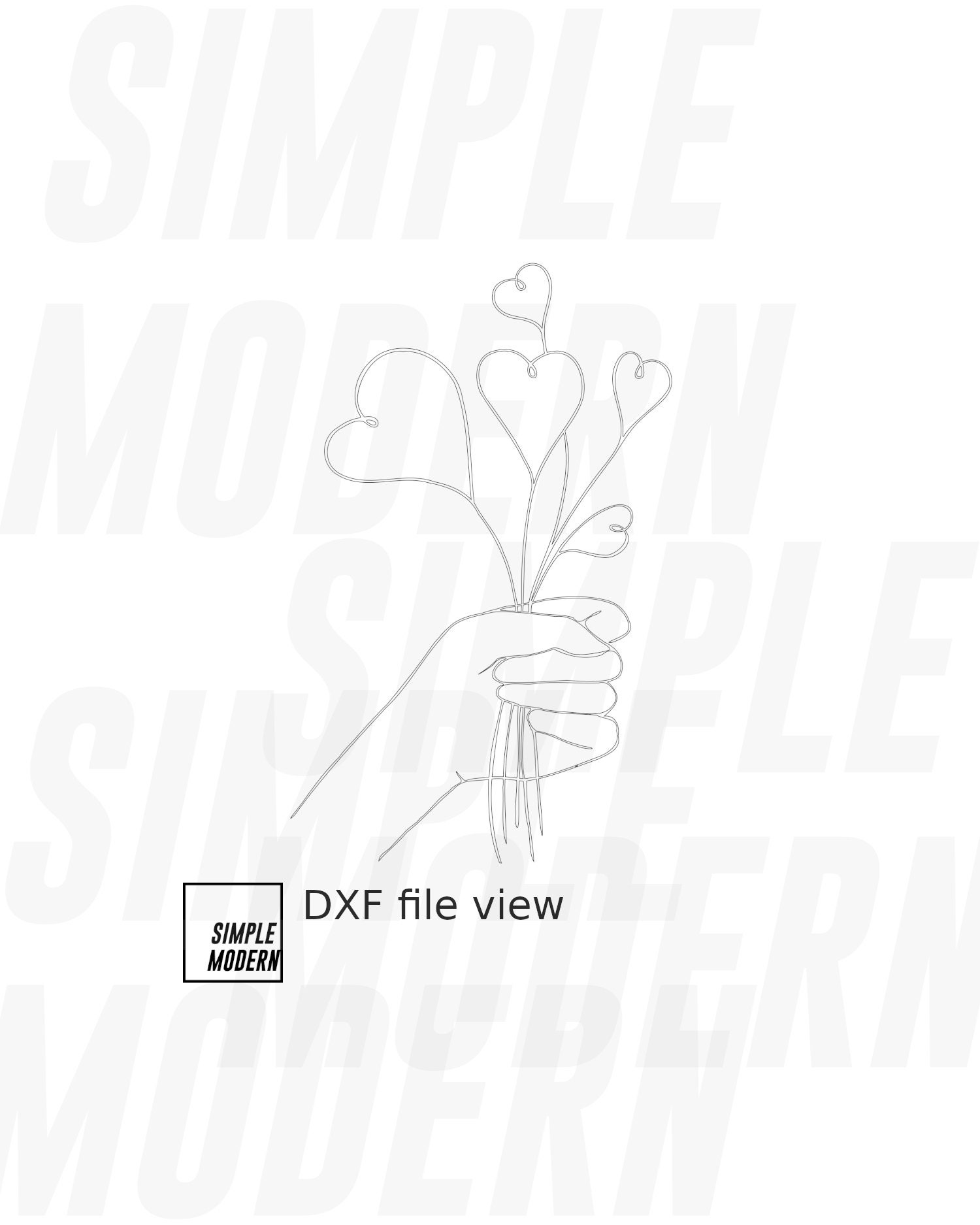 Hand Drawn Floral Heart SVG, Illustration Vector Files, Printable Wall ...