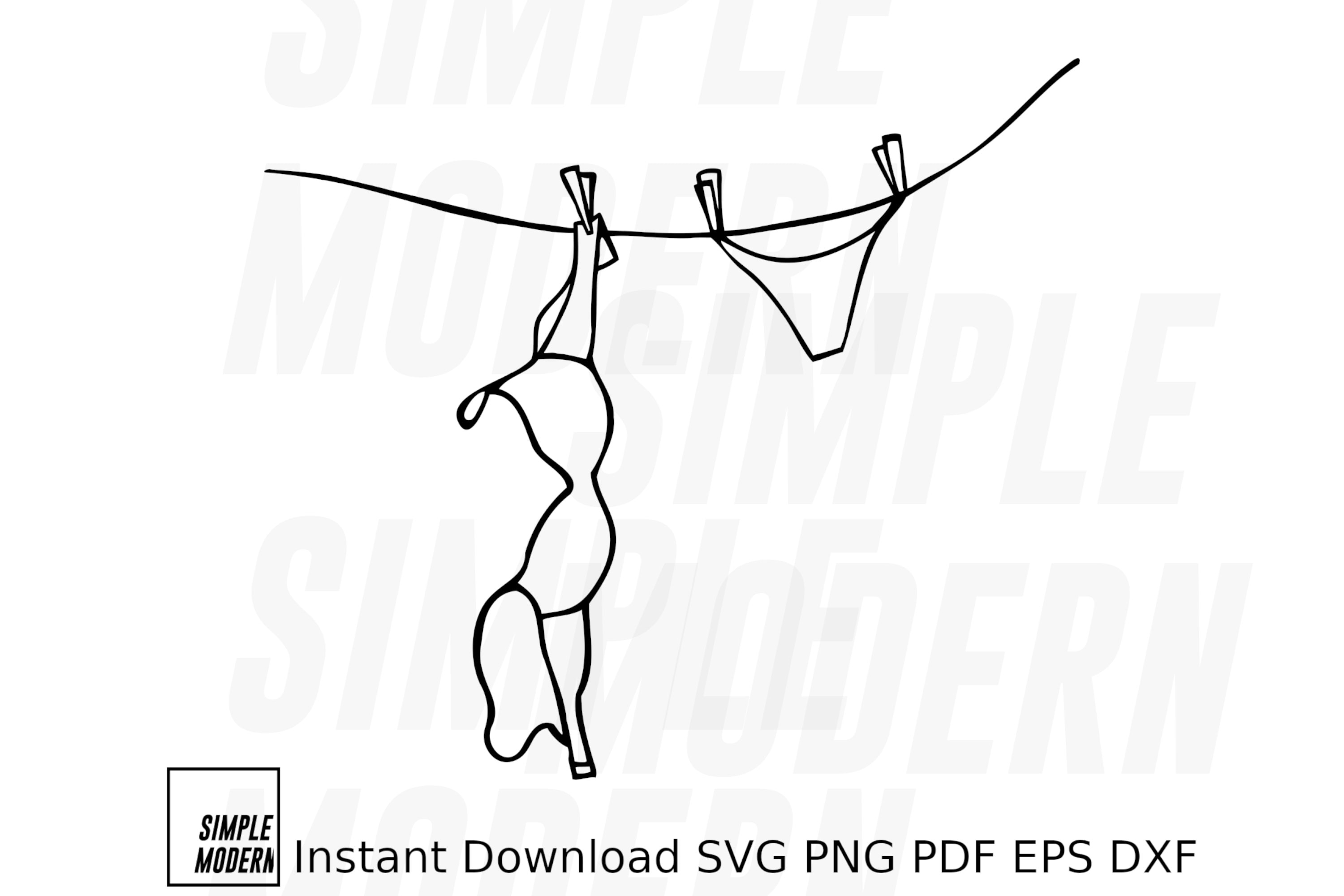 Hanging Bra Vector