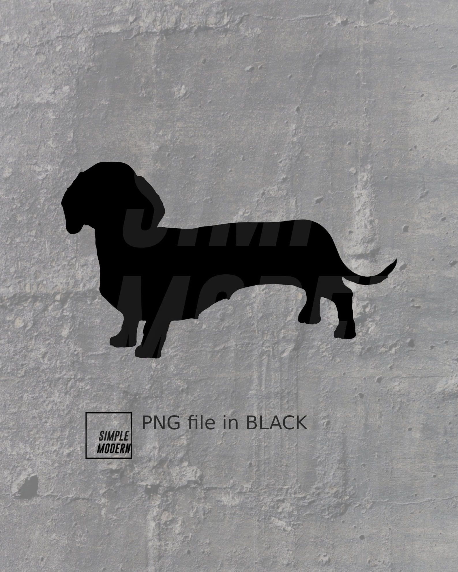 Dachshund SVG Files, Png, Dxf, Eps, Vector Files Instant Digital ...