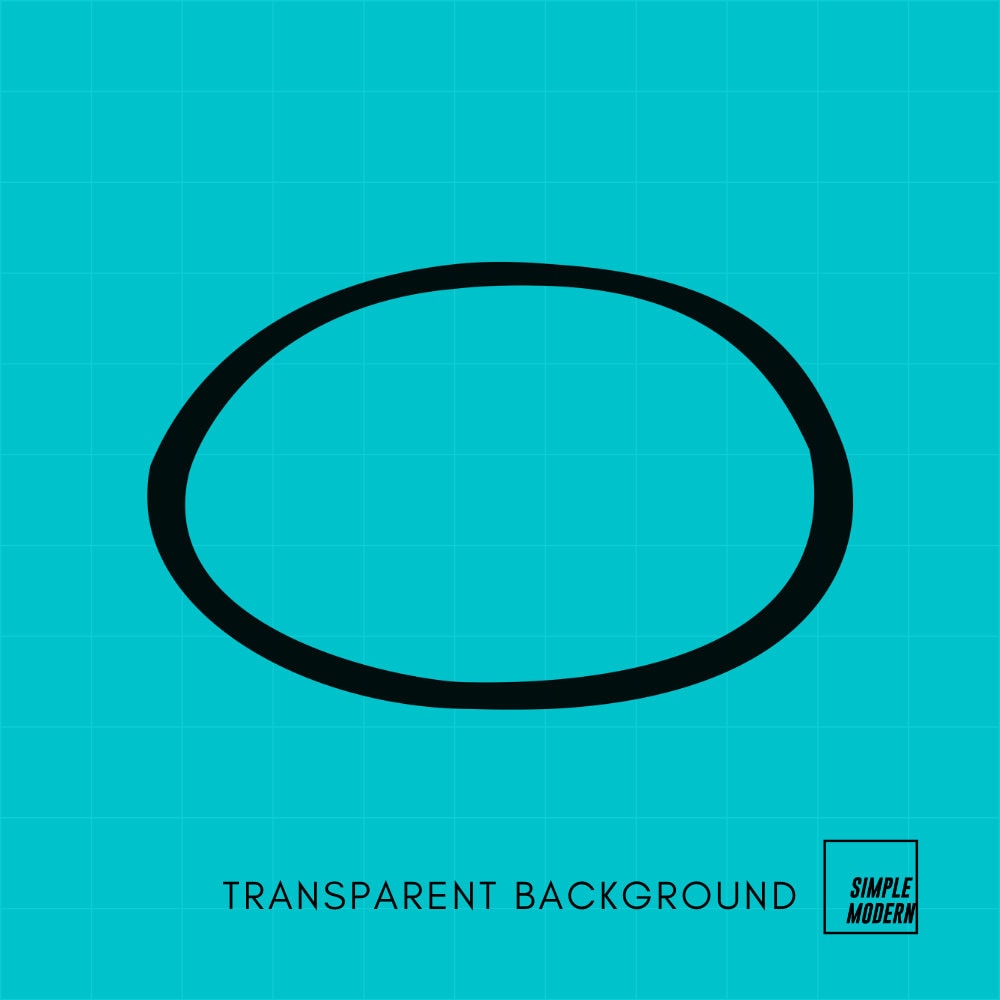 Hand Drawn Oval SVG, Cute Oval Egg Shape Drawing Outline, Instant ...