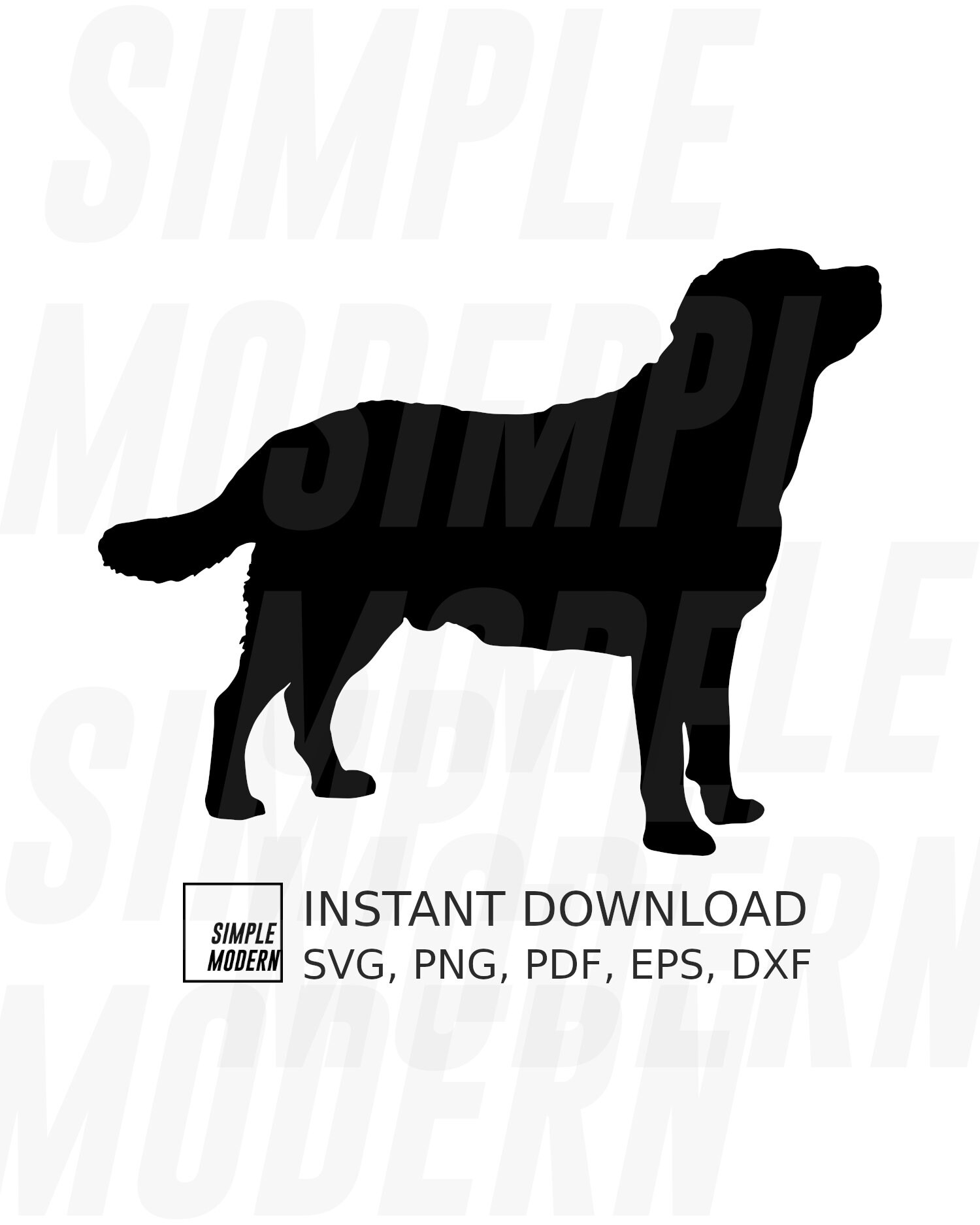 dxf png eps Labrador retriever dog silhouette svg Vector Files Instant ...